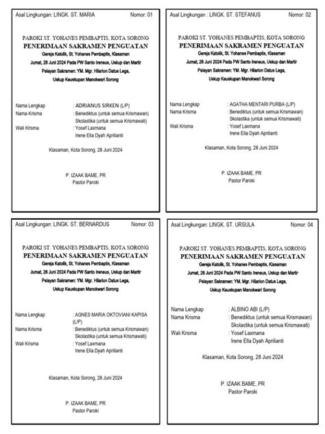 Kartu Krisma Pdf Agama And Spiritualitas