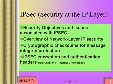 Ppt Ipsec Security At The Ip Layer Powerpoint Presentation Free