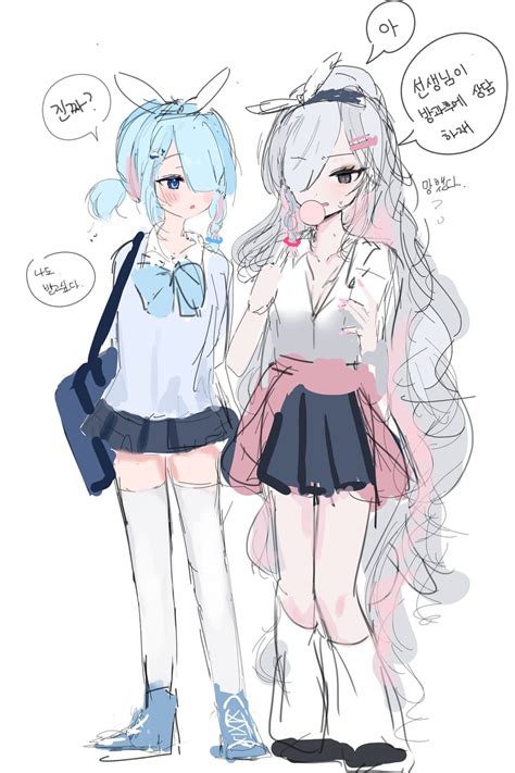 Arona And Plana Drawn By Deevile 0122 Danbooru