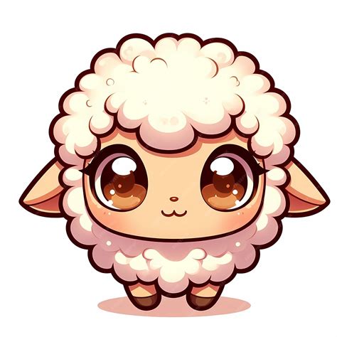 Premium Photo Adorable Fluff Chibi Animestyle Sheep Tshirt Design