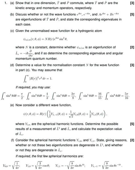 Solved A Show That In One Dimension T And P Commute Where T And P