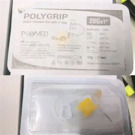 Polymed Polygrip Huber Infusion Set With Y Site Surgical Dekho