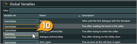 Articy Help Center Global Variables