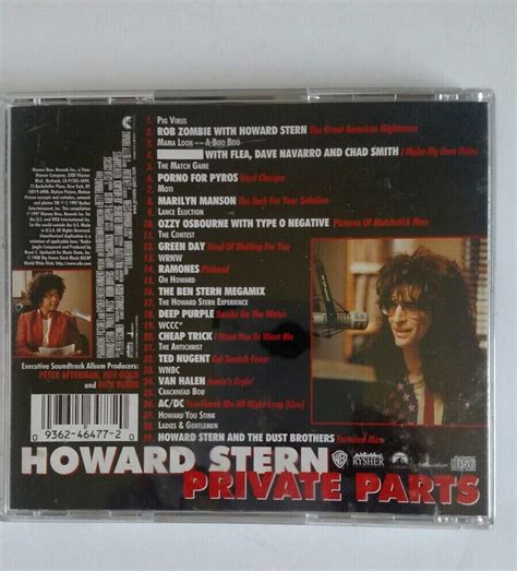 Private Parts Howard Stern Movie Original Soundtrack Cd 1997 Acdc Van
