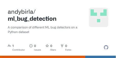 Ml Bug Detection Final Project Prosal Pdf At Main Andybirla Ml Bug Detection GitHub