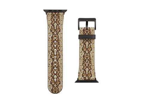 Snake Skin Apple Watch Band Snake Print Watch Band Faux Etsy