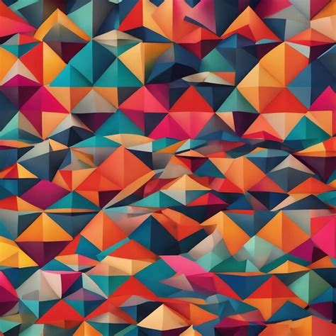 Premium Photo 3d Rendering Pattern Of Triangles Of Different Shapes