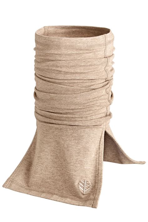 Sun Neck Gaiter Dark Taupe Heather Upf 50