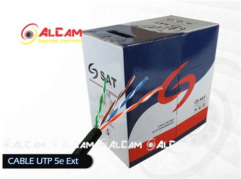 CABLE UTP 5E EXTERIOR ALEACIÓN X 100Mts » Alcam Seguridad