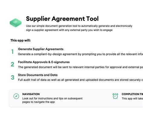 Supplier Agreement And Contract Templates Checkbox