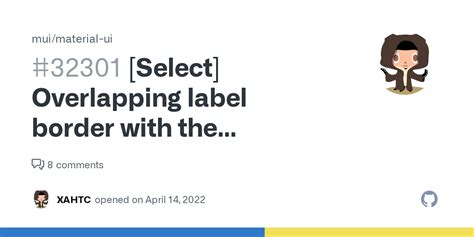 [select] overlapping label border with the inputlabel · issue 32301