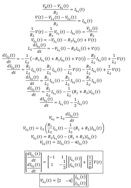 State Space Model Of An RL Circuit