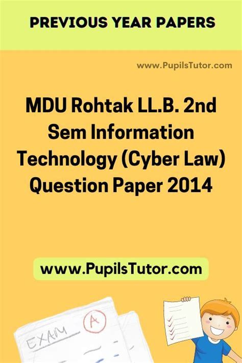 Mdu Ll B 2nd Semester Information Technology Cyber Law Question Paper