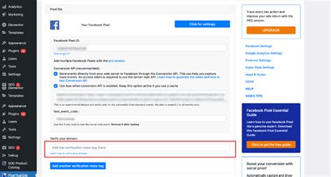 Verifying Your Domain On Facebook Using PixelYourSite