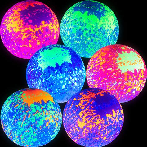 6 Inflatable Neon Graffiti Balls