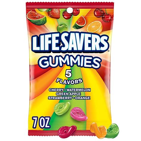 Lifesavers 5 Flavors Gummies Candy 7 Oz 08342 Image 1