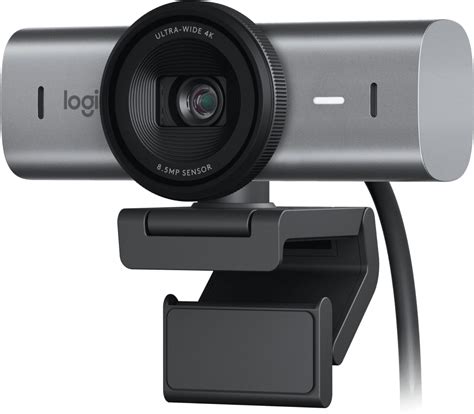 Logitech 960 001559 Mx Brio 85mp Ultrahd 4k Graphite Usb Type C Webcam