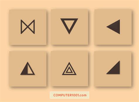 5 Cara Membuat Simbol Segitiga Di Word Excel Powerpoint