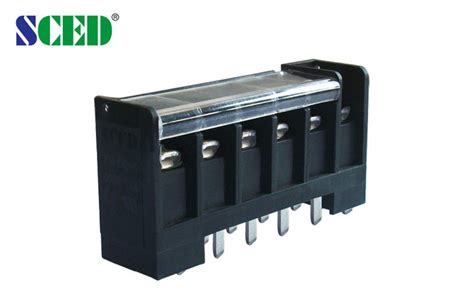 Power Barrier Terminal Block Black 14 5mm Pitch 40a With Cover 4 14 Poles