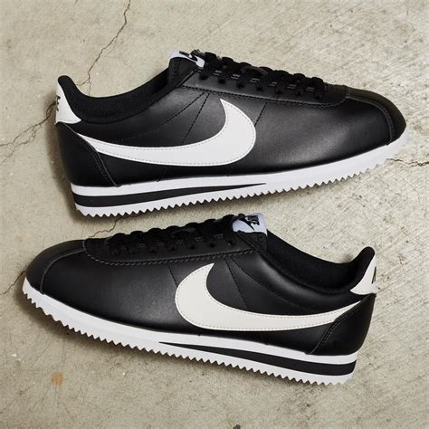 Nike Classic Cortez Leather ‘black White Sz Depop