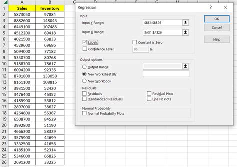 Solved Build The Regression Tables Using The Data Tab And Data Analysis Course Hero
