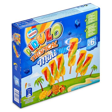 Pirulo Nestlé Pirulo Mini Polos De Agua Con Zumos Frutas Tropicales Y