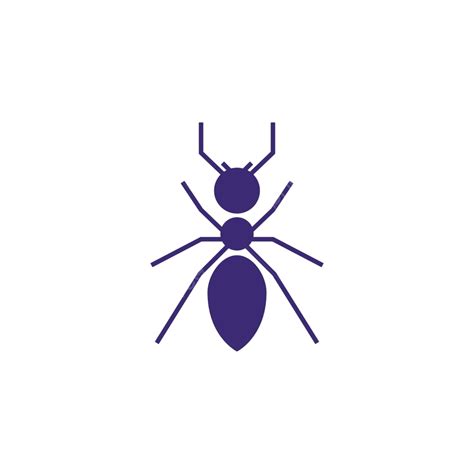 Abstract Symbol Of A Small Black Ant Insect Vector Template Download On