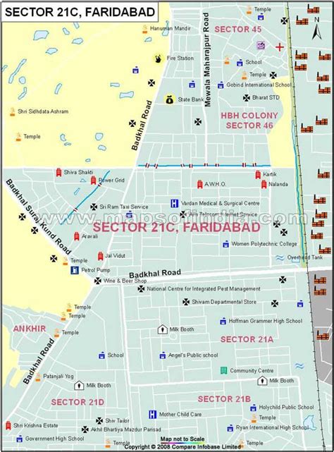 Sector 21c Locality Map Faridabad