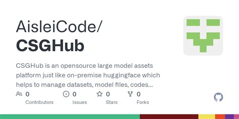 Github Aisleicodecsghub Csghub Is An Opensource Large Model Assets