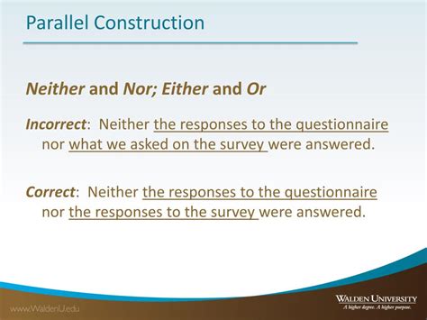 Ppt Parallel Construction Powerpoint Presentation Free Download Id