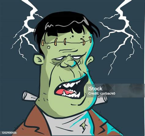 프랑켄슈타인 머리 벡터 일러스트의 색상 프랑켄슈타인에 대한 스톡 벡터 아트 및 기타 이미지 프랑켄슈타인 10월 공포