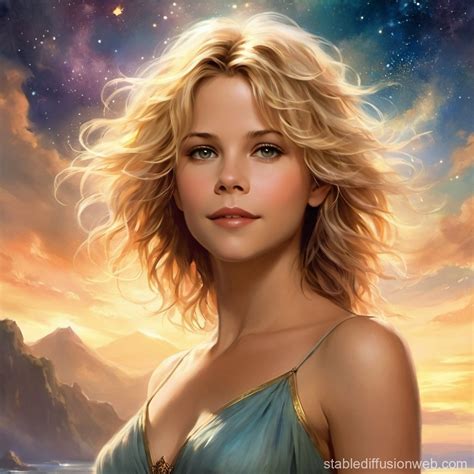 Youthful Portrait Of Meg Ryan Stable Diffusion Online