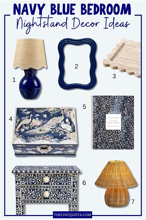 Navy Blue Lamps For Bedroom