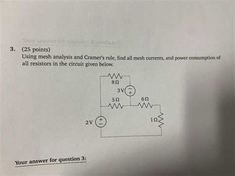 solved using mesh analysis and cramer s rule find all mesh