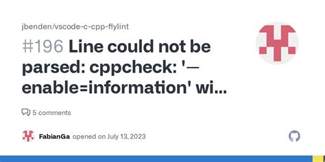 Line Could Not Be Parsed Cppcheck Enable Information Will No Longer Implicitly Enable