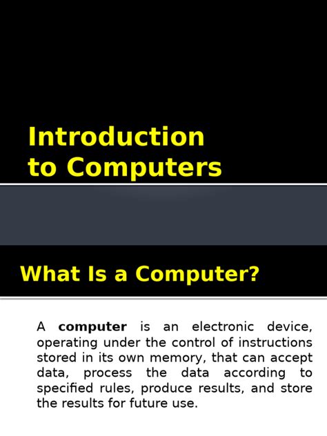 Introduction To Computer Pdf