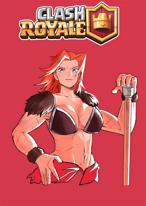 Clash Royale Valkyrie By Pk4g On Deviantart