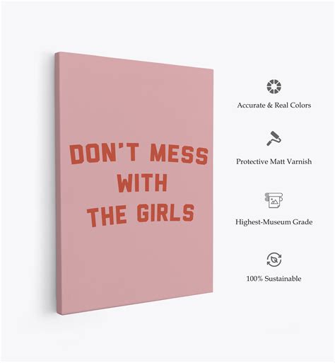 Buy Dont Mess With The Girls Motivational Posters Online At Best Price