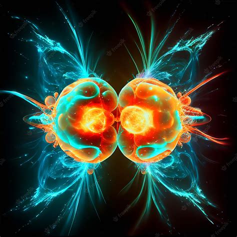 Premium Photo Subatomic Particle Collision Illustration Nuclear