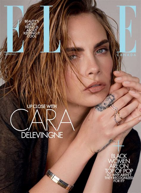 Cara Delevingne Covers Elle Canada S October Issue Elle Canada Magazine Beauty Fashion