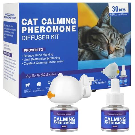 Pheromone Diffuser For Anxious Cats With 30 Day Refill Cat Calming