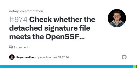 Check Whether The Detached Signature File Meets The OpenSSF Scorecard Check Criteria Or Not