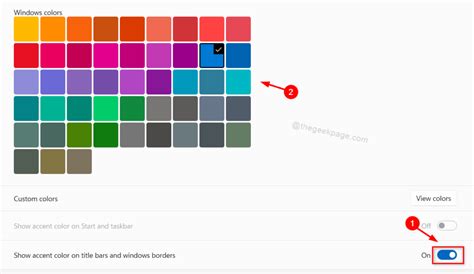 How To Enable Or Disable Show Accent Color On Title Bars And Windows