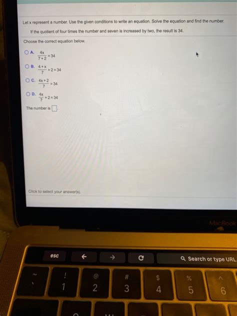 Solved Let X Represent A Number Use The Given Conditions To Chegg Com