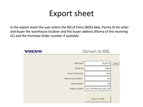 ppt instruction for desadv excel to xml tool version 17 powerpoint