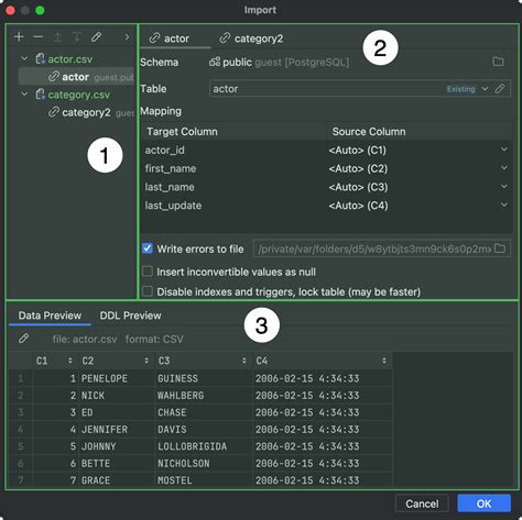 Import Datagrip Documentation