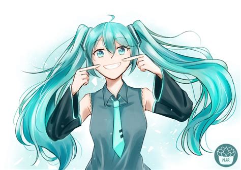 Safebooru 1girl Aqua Eyes Aqua Hair Aqua Nails Aqua Necktie Black