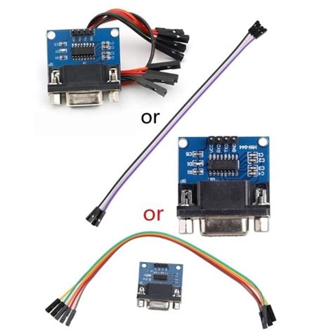 Max3232 Rs232 To Ttl Serial Port Converter Module Db9 Connector For Stc Stm32 Ebay