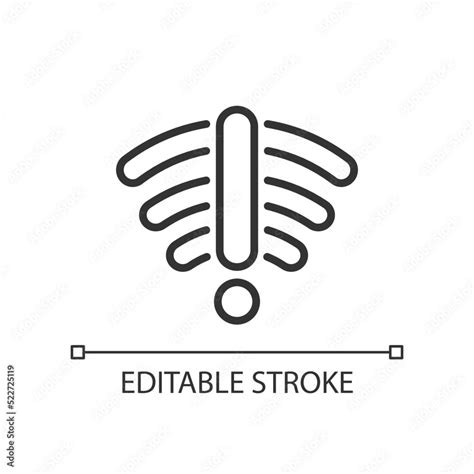 No Internet Connection Pixel Perfect Linear Icon Check Router And Modem Failed To Connect