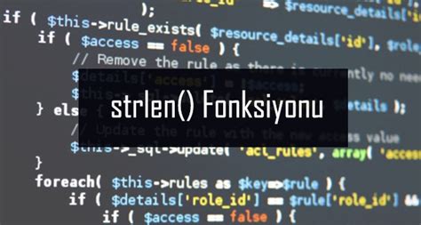 PHP Strlen Fonksiyonu Enesphp